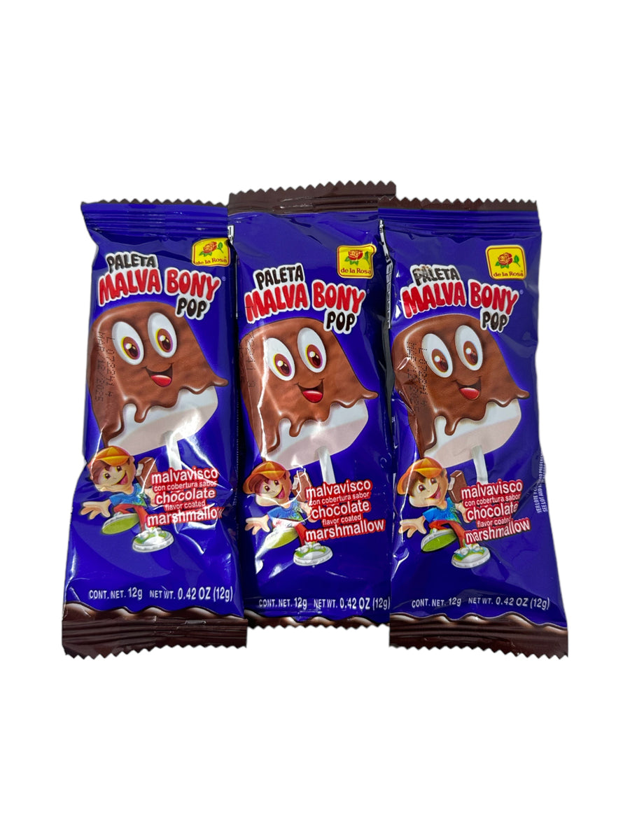 De La Rosa Paleta Malva Bony Pop / Chocolate Covered Marshmallow ...