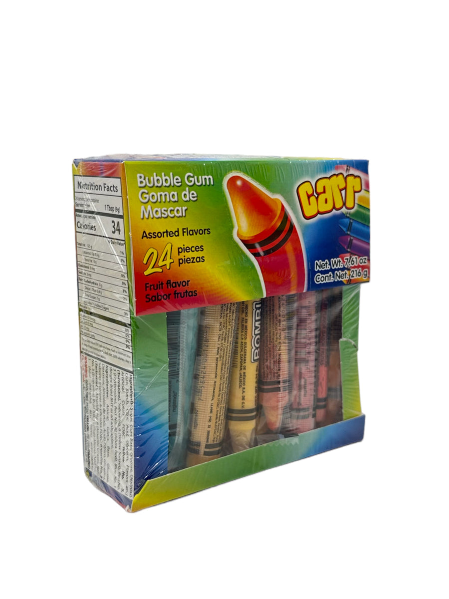 Carr Bombi Crayon Goma De Mascar / Crayon Bubble Gum / TikTok Gum Tren ...