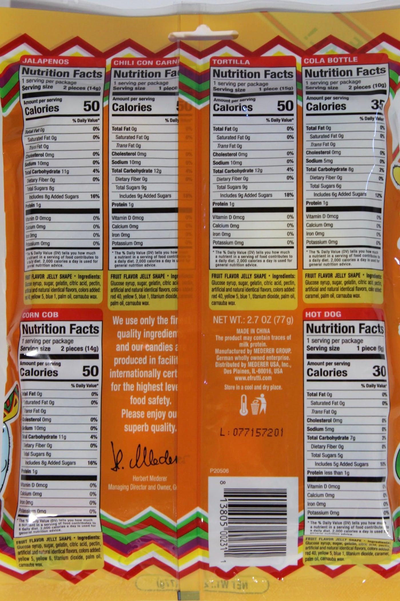 Efrutti Mexican Dinner — Sandy’s Imports