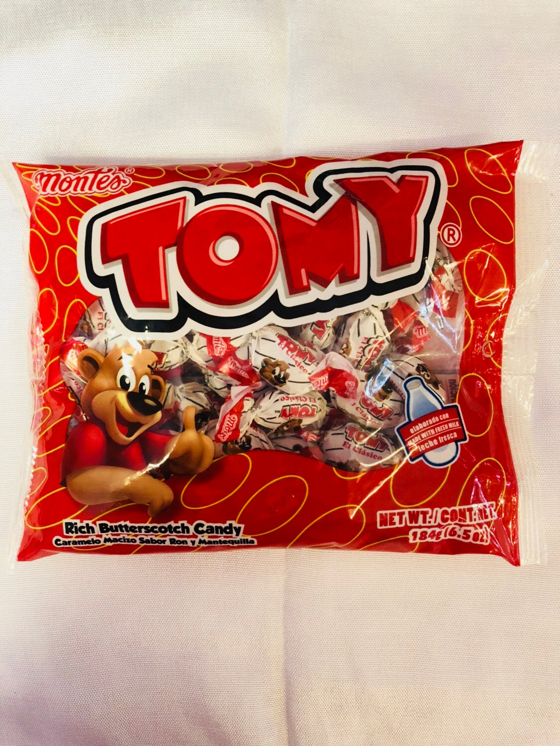 Montes Tomy Butterscotch Hard Candy — Sandy’s Imports