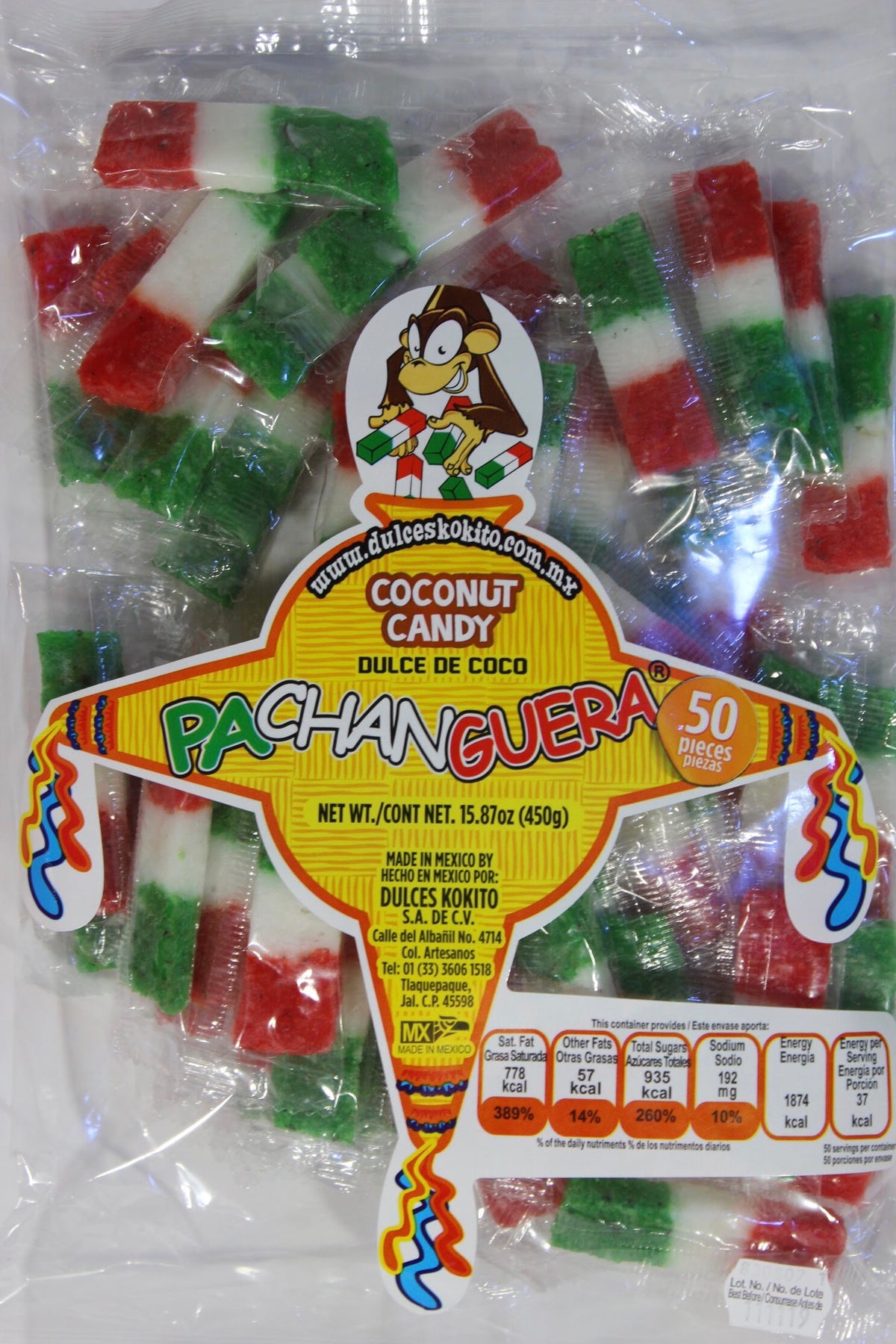 Dulces Kokito Bandera de Coco Pinatera / Coconut Flavored Candy — Sandy ...